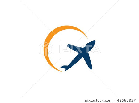 plane ilustration logo vector - Stock Illustration [42569837] - PIXTA