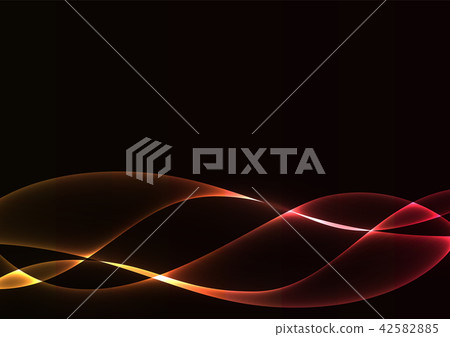 red flame curve layer abstract background-插圖素材 [42582885] - PIXTA圖庫