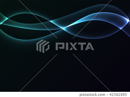 blue flame curve layer abstract background - Stock Illustration ...