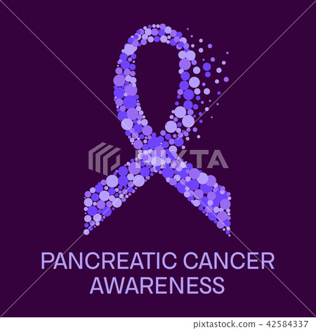 Pancreatic cancer ribbon poster - Stock Illustration [42584337] - PIXTA