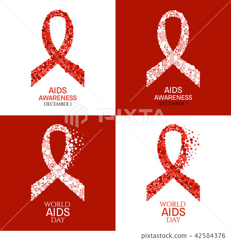 World AIDS Day poster set - Stock Illustration [42584376] - PIXTA