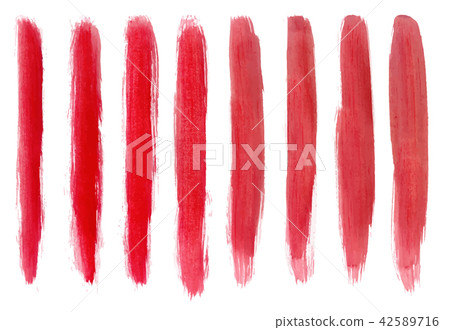 Artistic Red Firebrick color paint hand made - Stock Illustration ...