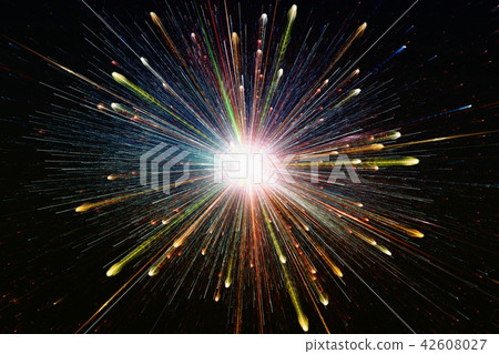 High-energy particles explosion. - Stock Illustration [42608027] - PIXTA