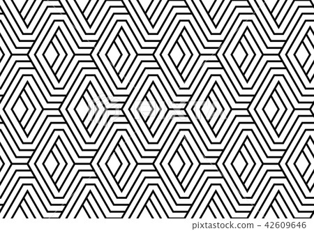 Abstract geometric pattern with stripes, lines. - Stock Illustration ...