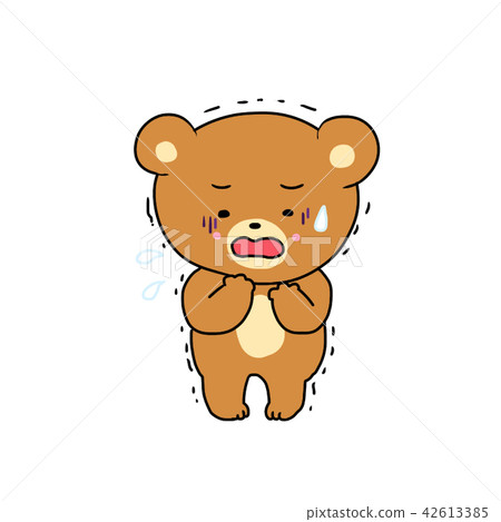 Afraid bear - Stock Illustration [42613385] - PIXTA