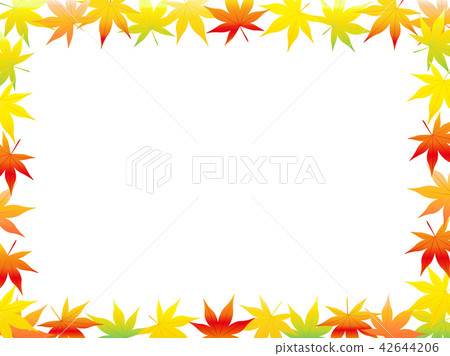 Autumn leaves 10 frames - Stock Illustration [42644206] - PIXTA