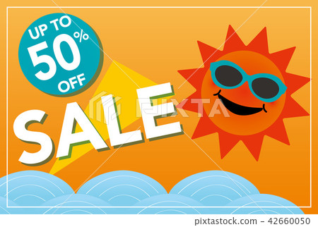 Solar sale illustration - Stock Illustration [42660050] - PIXTA