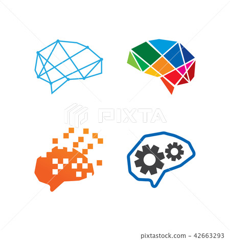 Abstract brain logo template - Stock Illustration [42663293] - PIXTA