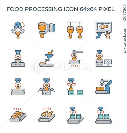 food processing icon - Stock Illustration [42677809] - PIXTA