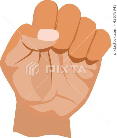 Finger Number Zero Hand Vector Illustration - Stock Illustration ...