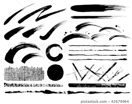 Various brush materials - Stock Illustration [42679964] - PIXTA