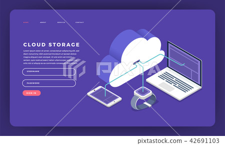 Illustrations flat design concept technology. - Stock Illustration ...