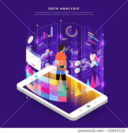 Illustrations flat design concept technology. - Stock Illustration ...
