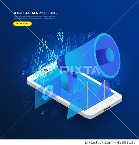 Illustrations flat design concept technology. - Stock Illustration ...