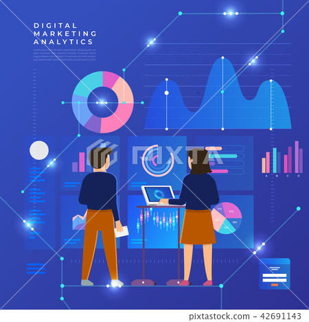 Illustrations flat design concept technology. - Stock Illustration ...