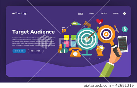 Illustration flat design concept technology - Stock Illustration ...