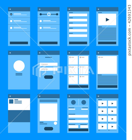 Illustration flat design concept technology - Stock Illustration ...