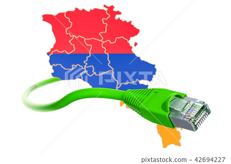 Internet connection in Armenia concept - Stock Illustration [42694227 ...