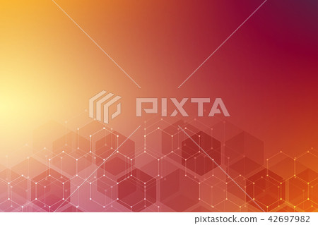 Medical background from hexagons. Geometric... - Stock Illustration ...