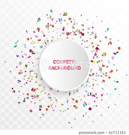 Bright colorful confetti - Stock Illustration [42711161] - PIXTA