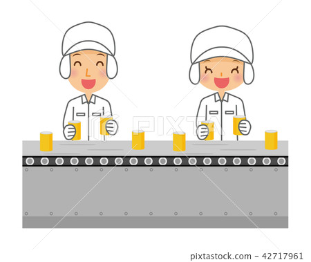 Occupation line worker man and woman - Stock Illustration [42717961 ...