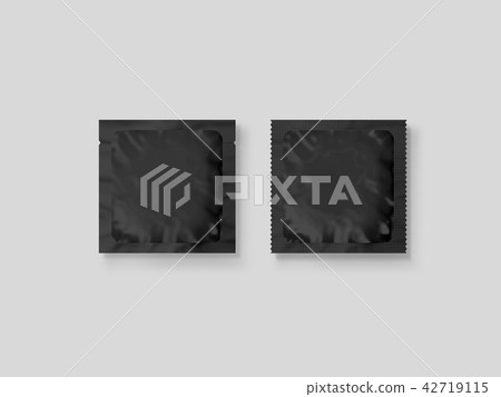 Blank small plastic packet design mockup, -插圖素材 [42719115] - PIXTA圖庫