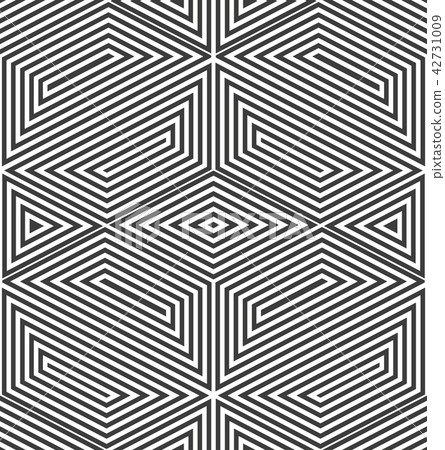 Abstract geometric pattern with stripes, lines. - Stock Illustration ...