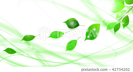 Fresh green eccentric background - Stock Illustration [42734202] - PIXTA
