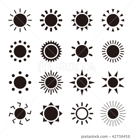 Solar weather icon - Stock Illustration [42738458] - PIXTA