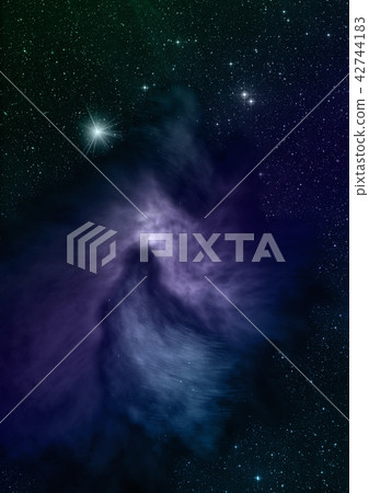 Small part of an infinite star field. 3D rendering - Stock Illustration ...