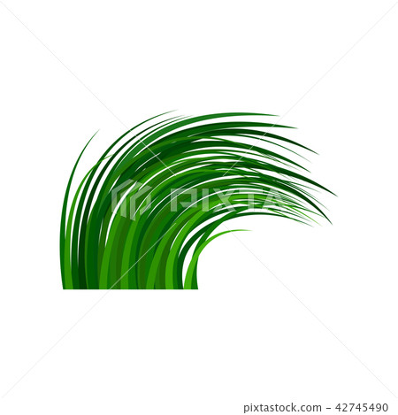 High green grass waving in the wind. Wild herb.... - Stock Illustration ...
