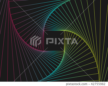 Glowing techno line geometric pattern background-插圖素材 [42755982] - PIXTA圖庫