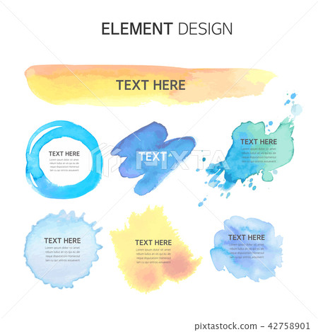 Various element text boxes - Stock Illustration [42758901] - PIXTA