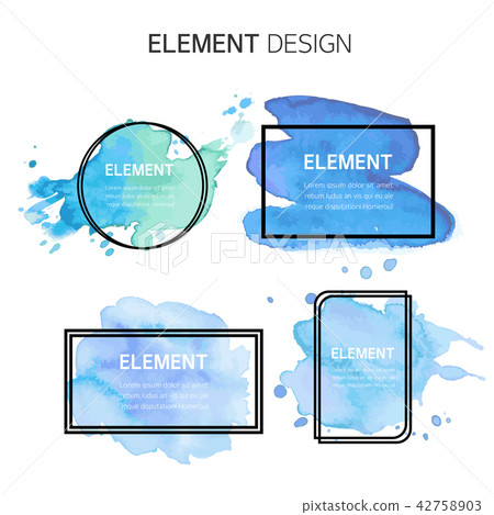 Various element text boxes - Stock Illustration [42758903] - PIXTA