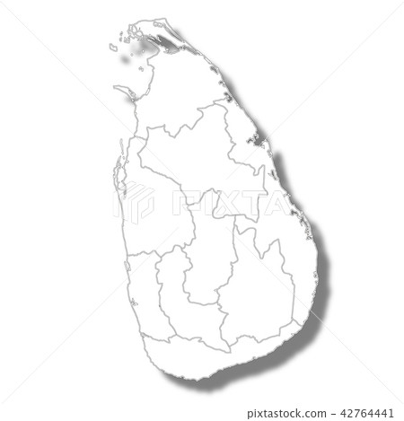Sri Lanka country map icon - Stock Illustration [42764441] - PIXTA