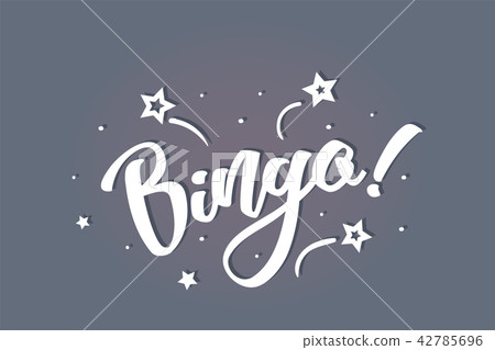 Bingo lettering card, banner. Beautiful... - Stock Illustration ...