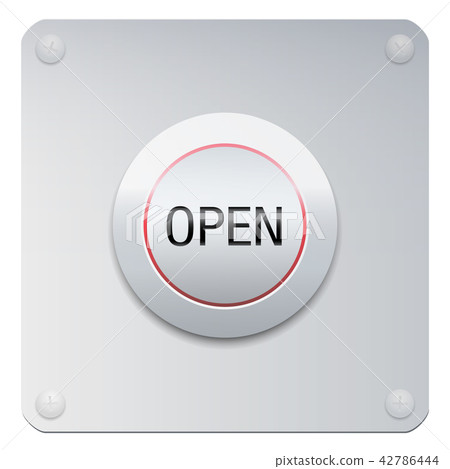 Open Button Unlock Unclose Unbolt - Stock Illustration [42786444] - PIXTA