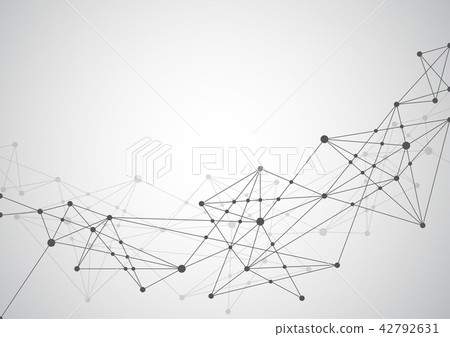 Abstract connecting dots and lines - Stock Illustration [42792631] - PIXTA