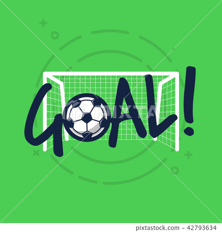 Goal sign for football or soccer game. - Stock Illustration [42793634 ...