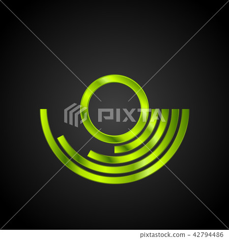 Abstract bright green branding logo background - Stock Illustration ...