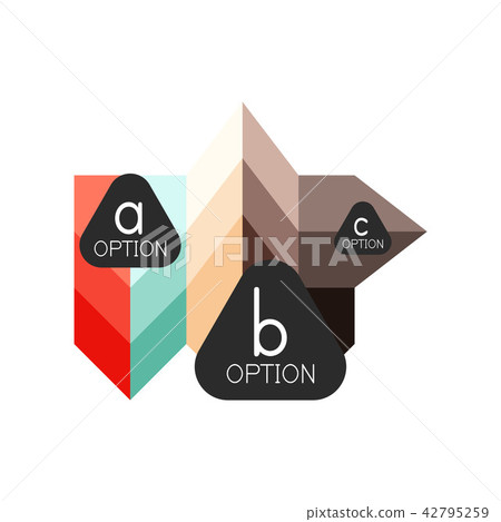 Abstract colorful geometric option infographics... - Stock Illustration ...