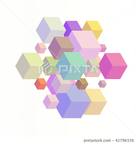 Colored cube - Stock Illustration [42796338] - PIXTA