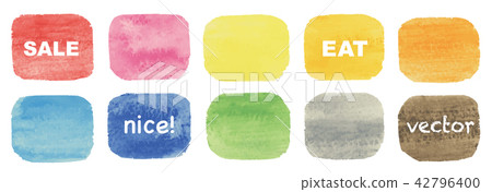 Water color background material Rectangle - Stock Illustration ...