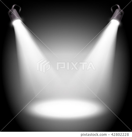 Two reflectors with headlight beams - Stock Illustration [42802228] - PIXTA