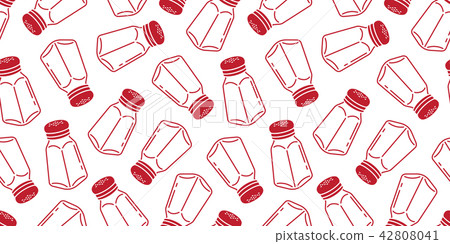 pepper bottle seamless pattern vector isolated - Stock Illustration ...