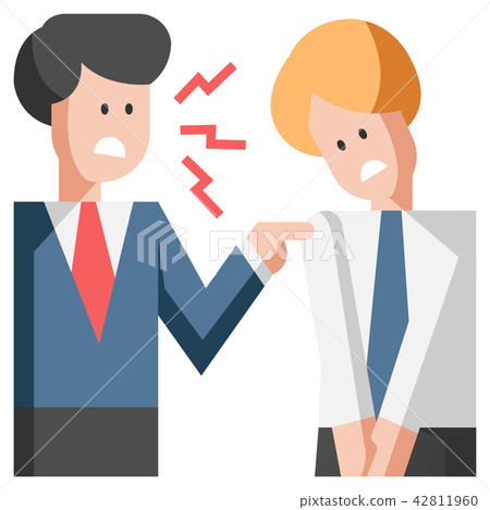 Admonish Flat illustration - Stock Illustration [42811960] - PIXTA