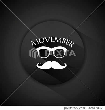 Movember advertisement vector with text and graphi - Stock Illustration ...