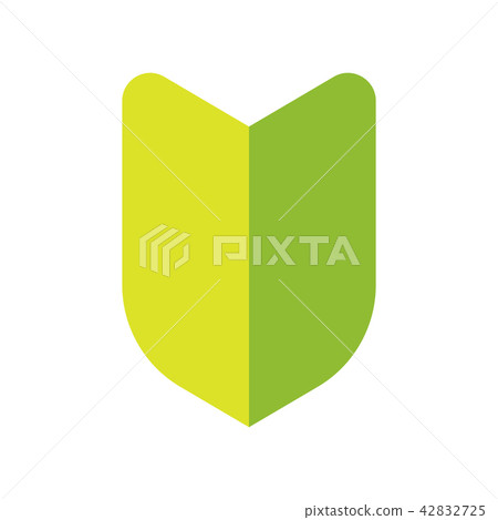 Color illustration icon / beginner mark - Stock Illustration [42832725 ...