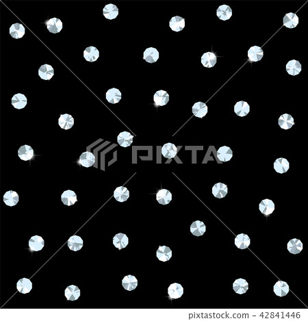 Seamless pattern with shiny diamonds or... - Stock Illustration ...