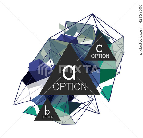 Triangle infographics design layout-插圖素材 [42855000] - PIXTA圖庫